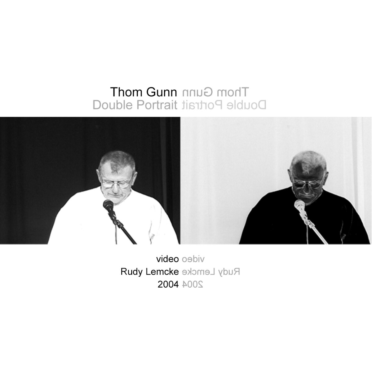 Thom Gunn - Double Portrait (2004) - Rudy Lemcke